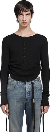 Ann Demeulemeester Hamar Wrinkled Serafino Top