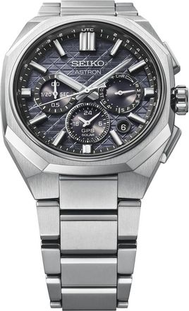 Seiko ASTRON Automatik 3 Zeiger 43mm, Titan, Faltschlie&szlig;e mit Feinverstellung Herrenuhr HAB002J1