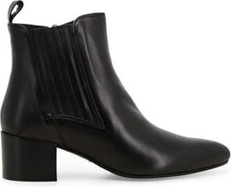 Melluso Bottines femme en cuir noir confortable z366, Noir, 38.5 EU