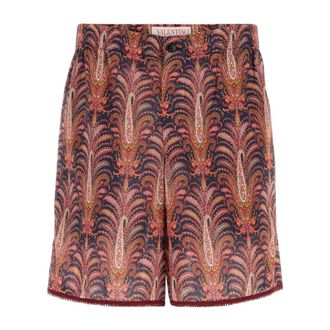 Valentino Garavani Bedruckte Baumwoll-Bermudashorts - - Swimwear - Herren - Mehrfarbig - L