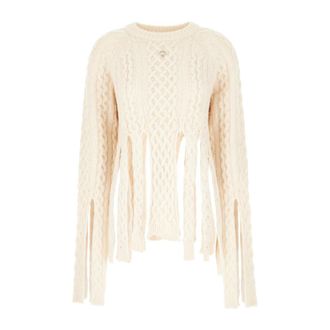 Coperni Rundhals-Strickware - - Knitwear - Damen - Beige - M