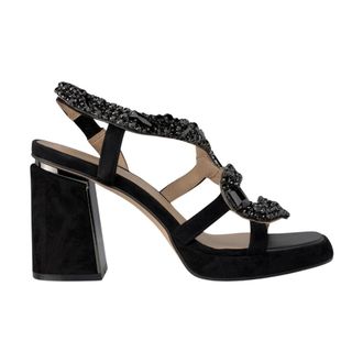 Alma En Pena Schlangen Strass High Heel Sandale - - Shoes - Damen - Schwarzk - 38 EU