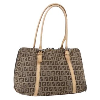 Fendi Pre-owned Canvas Schultertasche - - Pre-owned - Damen - Braun - ONE SIZE