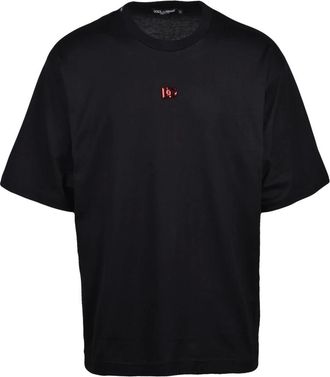 Dolce & Gabbana Homme, Tops, Noir, Taille: XL T-Shirt