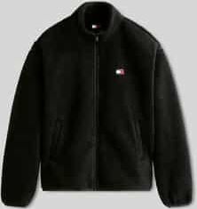 Tommy Jeans Regular Fit Fleecejacke mit Logo-Stitching