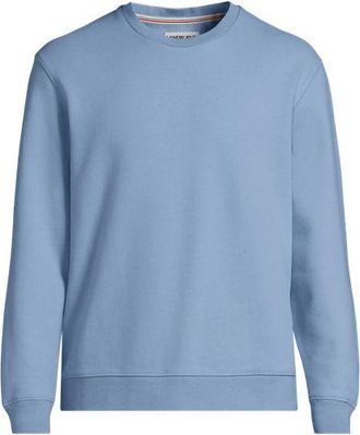 Lands End Rundhals-Sweatshirt SERIOUS SWEATS, Herren, Gr&ouml;&szlig;e:44-46 regular, Blau, Baumwoll-Mischung/Polyester-Mischung, by Lands End