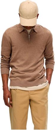 Selected Male Langarm-Poloshirt Strick