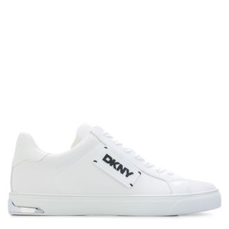 DKNY Aelix Sneaker f&uuml;r Damen, Kunststoff, Zum Schn&uuml;ren (Wei&szlig;)