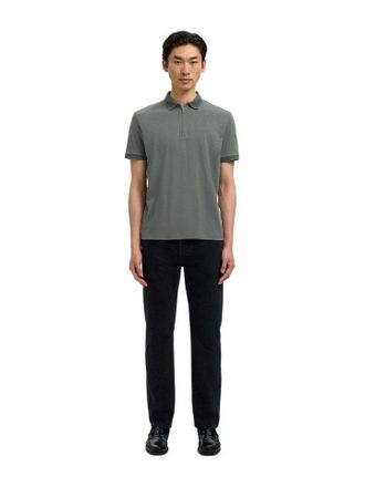 Selected Poloshirt SLMFAVE ZIP SS (1-tlg) aus Baumwollmix