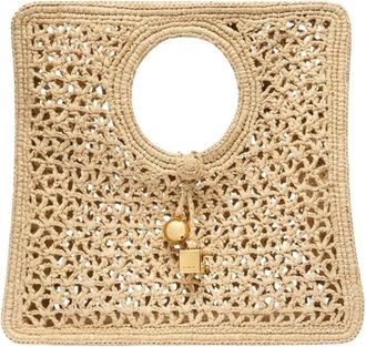 Jacquemus Femme, Sacs, Beige, Taille: ONE Size Le Petit Carre Spiaggia