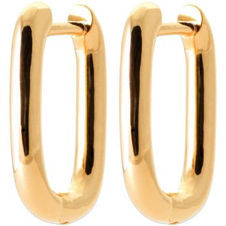 Brillaxis Cr&eacute;oles ovales plaqu&eacute; or