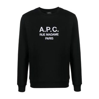 A.P.C. A.p.c., Homme, Sweatshirts et sweats &agrave; capuche, Noir, Taille: S Pull Rufus