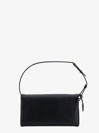 Valentino Garavani Womens Shoulder Bag Devain Leather Black