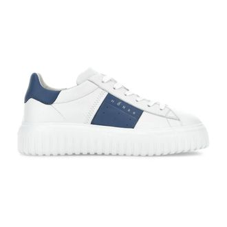 Hogan Homme, Chaussures, Blanc, Taille: 43 EU H-Stripes Baskets