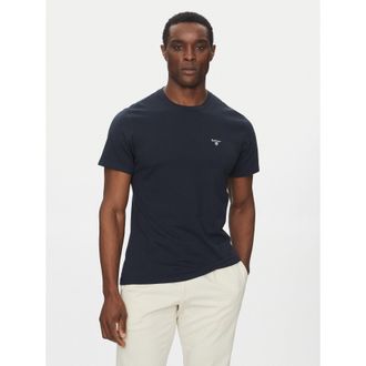 Barbour T-Shirt Tartan MTS0670NY31 Dunkelblau Tailored Fit