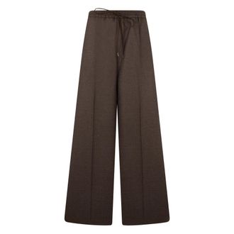 Max Mara Weite Hose - - Trousers - Damen - Braun - M