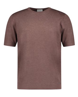 Roy Robson Leichtes Glattstrick-T-Shirt mit Leinenanteil in