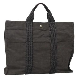 Herm&egrave;s Pre-owned Vintage Canvas Tote Bag - - Pre-owned - Damen - Grau - ONE SIZE