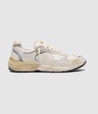 Golden Goose Baskets Running Dad White/Silver