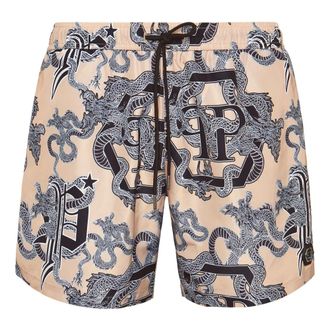 Philipp Plein Herren, Bademode, Beige, XLGr&ouml;&szlig;e