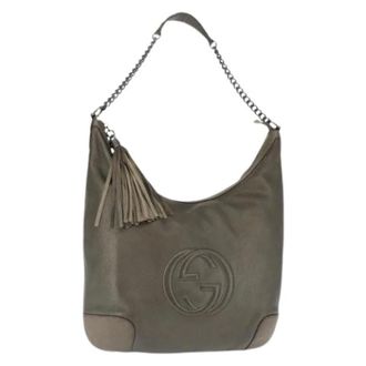 Gucci Sac bandouli&egrave;re vintage Pre-owned - Femme - Pre-owned - Gris - Taille: ONE Size