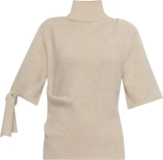 Jacquemus Pull &agrave; col roul&eacute; Fiocco - Femme - Pulls - Beige - Taille: 40 FR