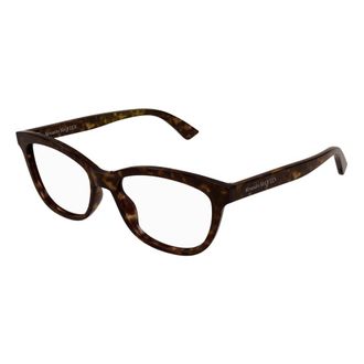 Alexander McQueen Modische Brille Am0461O Schwarz - - Accessories - Damen - Braun - 53 MM