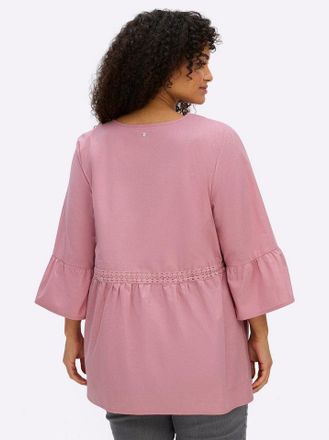 Sheego Klassische Bluse Tunika 3/4-Arm