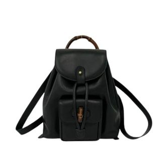 Gucci Sac &agrave; dos Pre-owned Vintage - Femme - Pre-owned - Noir - Taille: ONE Size