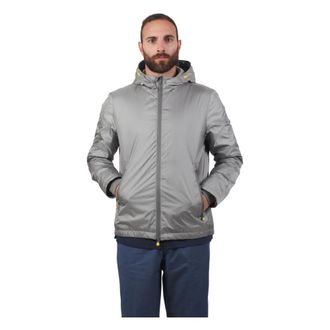 People of Shibuya Leicht gef&uuml;tterte Sommer Outdoor-Jacke mit Kapuze - - Jackets - Herren - Grau - 3XL