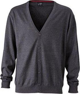 James & Nicholson Cardigan classique en coton (M, anthracite mélange)