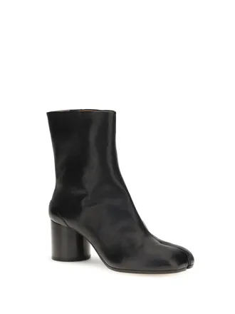 Maison Margiela Womens Tabi Ankle Boots Black Lamb Ovis Aries