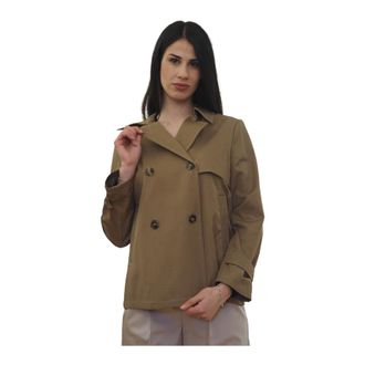 Emme Di Marella Emme DI Marella, Femme, Manteaux, Brun, Taille: 38 FR Trench Corto Doppiopetto