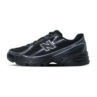 New Balance Schwarz Silber Metallic Sneakers Unisex - - Shoes - Herren - Schwarzk - 39 1/2 EU