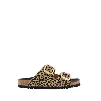 Scholl Femme, Chaussures, Beige, Taille: 38 EU Leopard Slipper Noelle Confort &Eacute;l&eacute;gant
