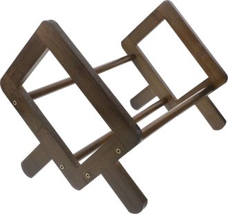 BESTONZON Kleines Neigbares Schreibtisch B&uuml;cherregal mit Stauraum f&uuml;r CDs Zeitschriften und B&uuml;ro Kompakter Organizer f&uuml;r Wohnzimmer und B&uuml;ro