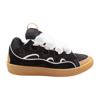Lanvin Sneaker aus Leder und Stoff - - Shoes - Herren - Schwarzk - 44 EU