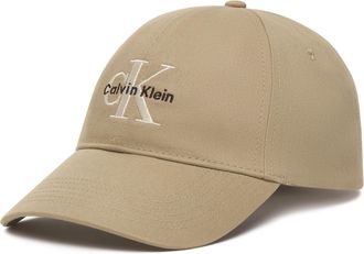 Calvin Klein Cap Calvin Klein Monologo Embroidery Baseball Cap LV04G5004G Beige