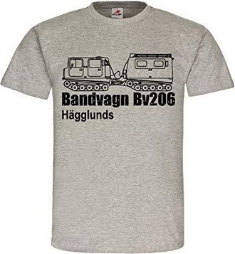 Copytec Bandvagn 25279 T-shirt de natation Bv206 Hägglunds Suède - Gris - X-Large