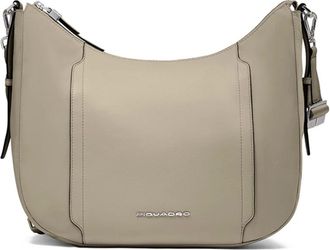 Piquadro Femme, Sacs, Beige, Taille: ONE Size Sac bandouli&egrave;re avec compartiment iPad