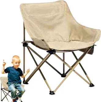 Generico Campingstuhl, Strandstuhl mit R&uuml;ckenlehne, zusammenklappbar, hohe Belastbarkeit, kompakt, tragbar, Kapazit&auml;t 65 kg, zum Wandern
