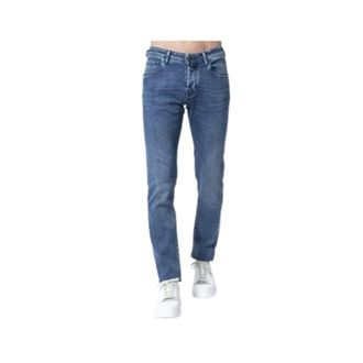 Jacob Cohen Slim Fit Blue Fluid Jeans - Modell Nick - - Jeans - Herren - Blau - W31