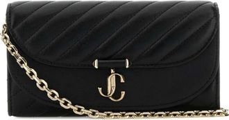 Jimmy Choo London sac port&eacute; &eacute;paule Curve matelass&eacute; &agrave; cha&icirc;ne - Noir