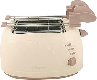 Tognana Iridea, Toaster mit Zange, Kunststoff - Edelstahl, Champagner