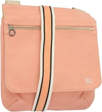 Burberry Pre-owned Toile sacs-ports-paule - Femme - Pre-owned - Rose - Taille: ONE Size