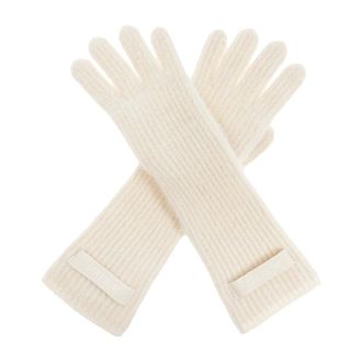 Jacquemus Gros Grain Gloves - unisex - Accessoires - Beige - Taille: ONE Size