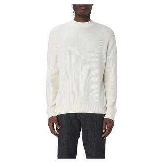 Emporio Armani Stilvolle Pullover Sweaters f&uuml;r M&auml;nner - - Knitwear - Herren - Wei&szlig; - S