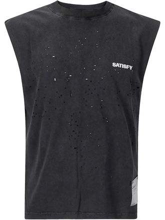 SATISFY t-shirt en jersey - Noir