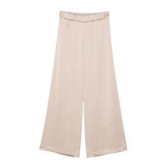 D.exterior Wide Hosen - - Trousers - Damen - Beige - L
