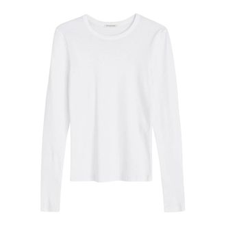 By Malene Birger Brita Langarm-T-Shirt - - Tops - Damen - Wei&szlig; - XL
